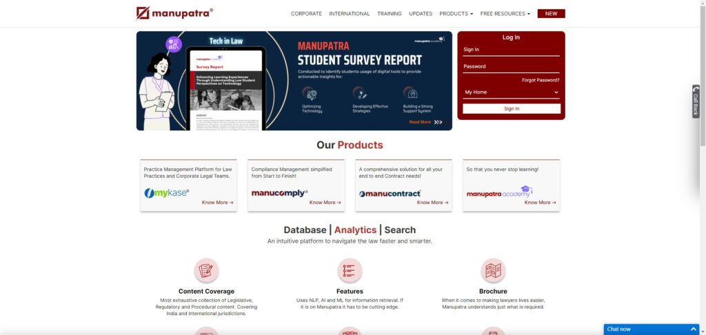 Manupatra - Legal Catalog